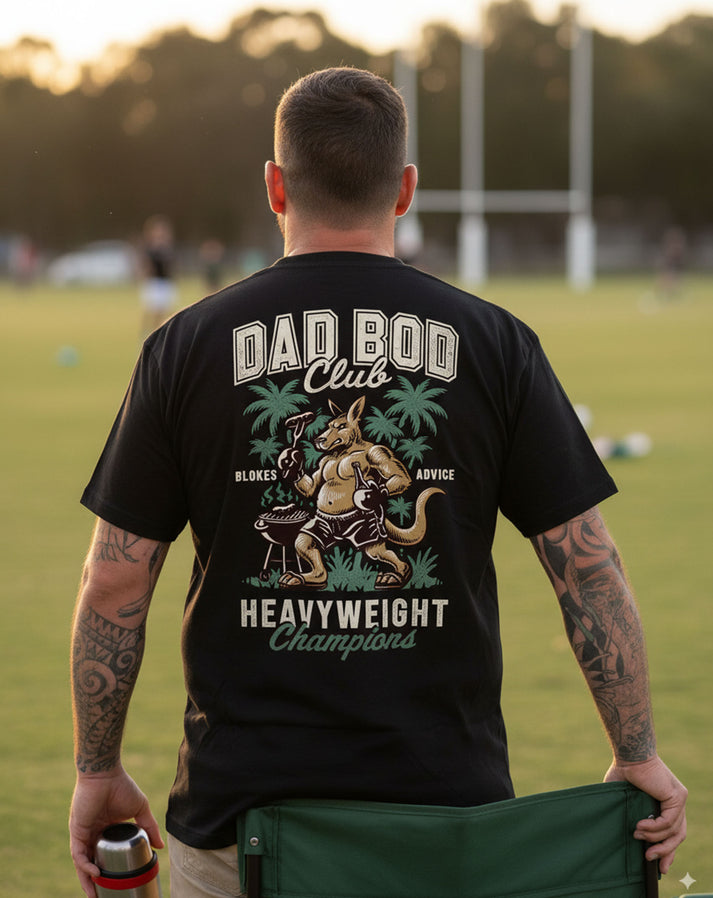 Dad Bod Champs Tee – Blokes Advice