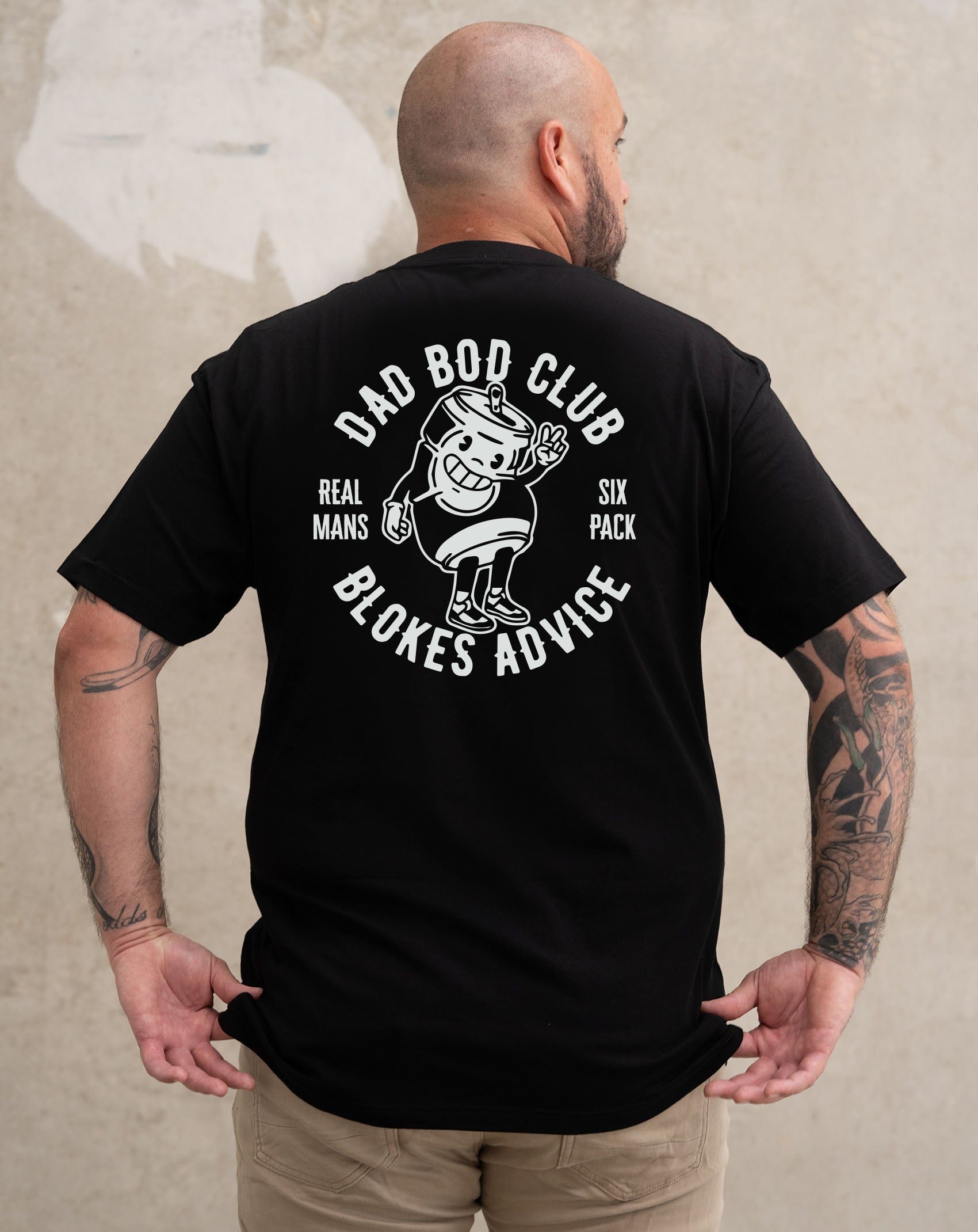 Dad Bod Club Tee - Black – Blokes Advice