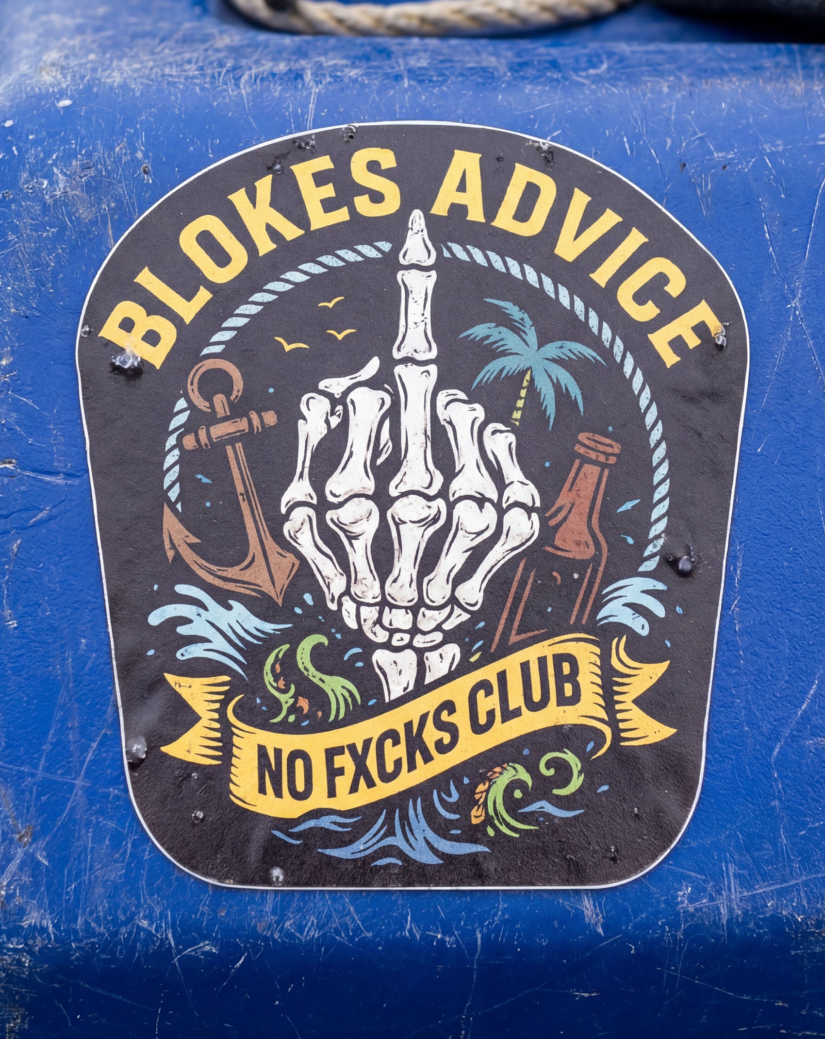 Up Yours Sticker – Blokes Advice
