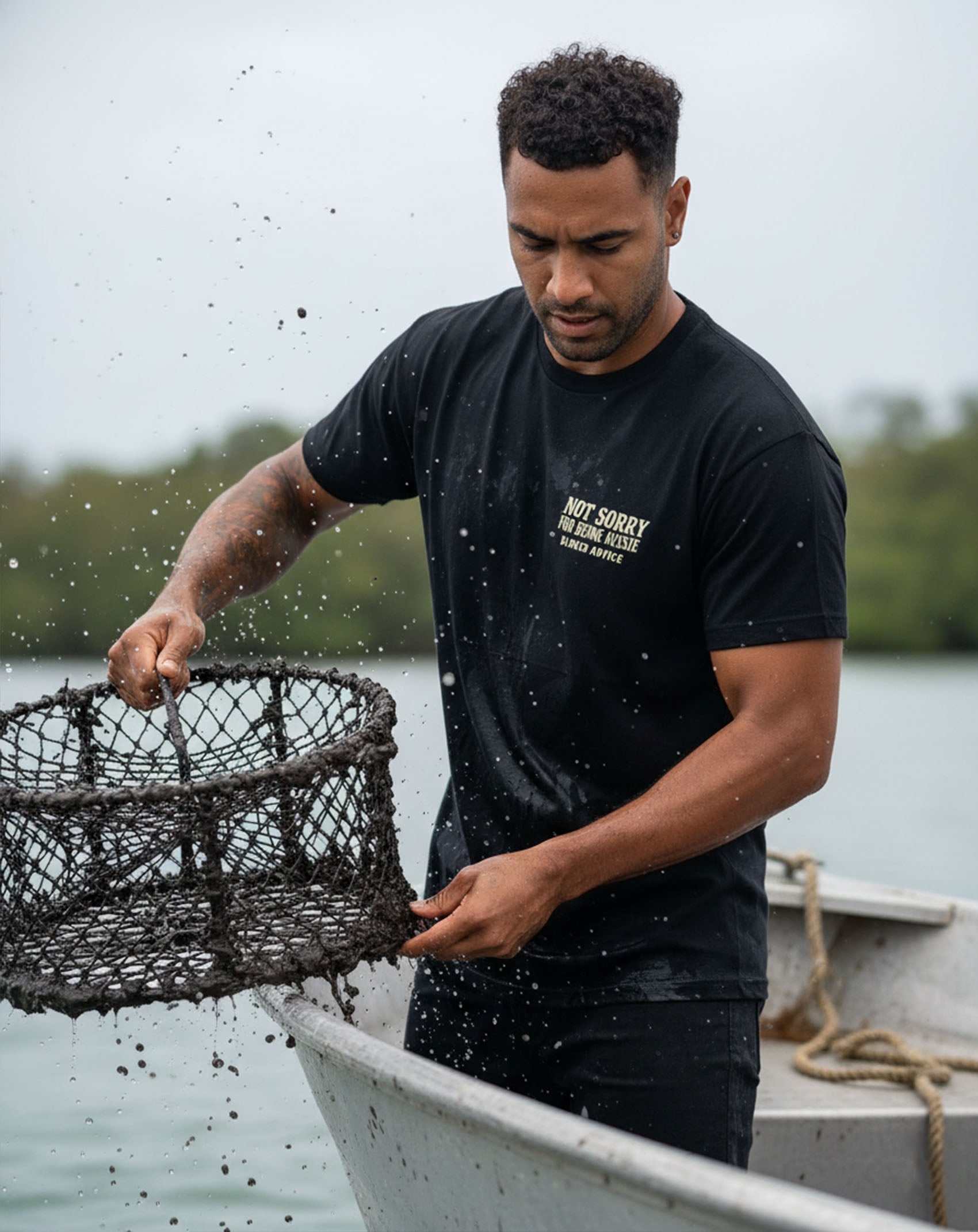 Not Sorry Tee - Black – Blokes Advice