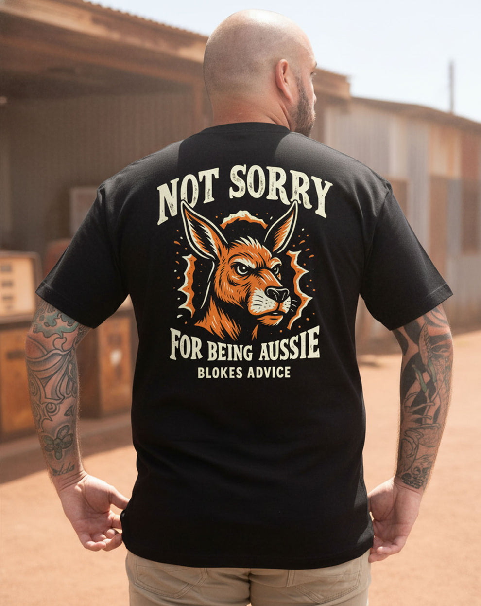 Not Sorry Tee – Blokes Advice