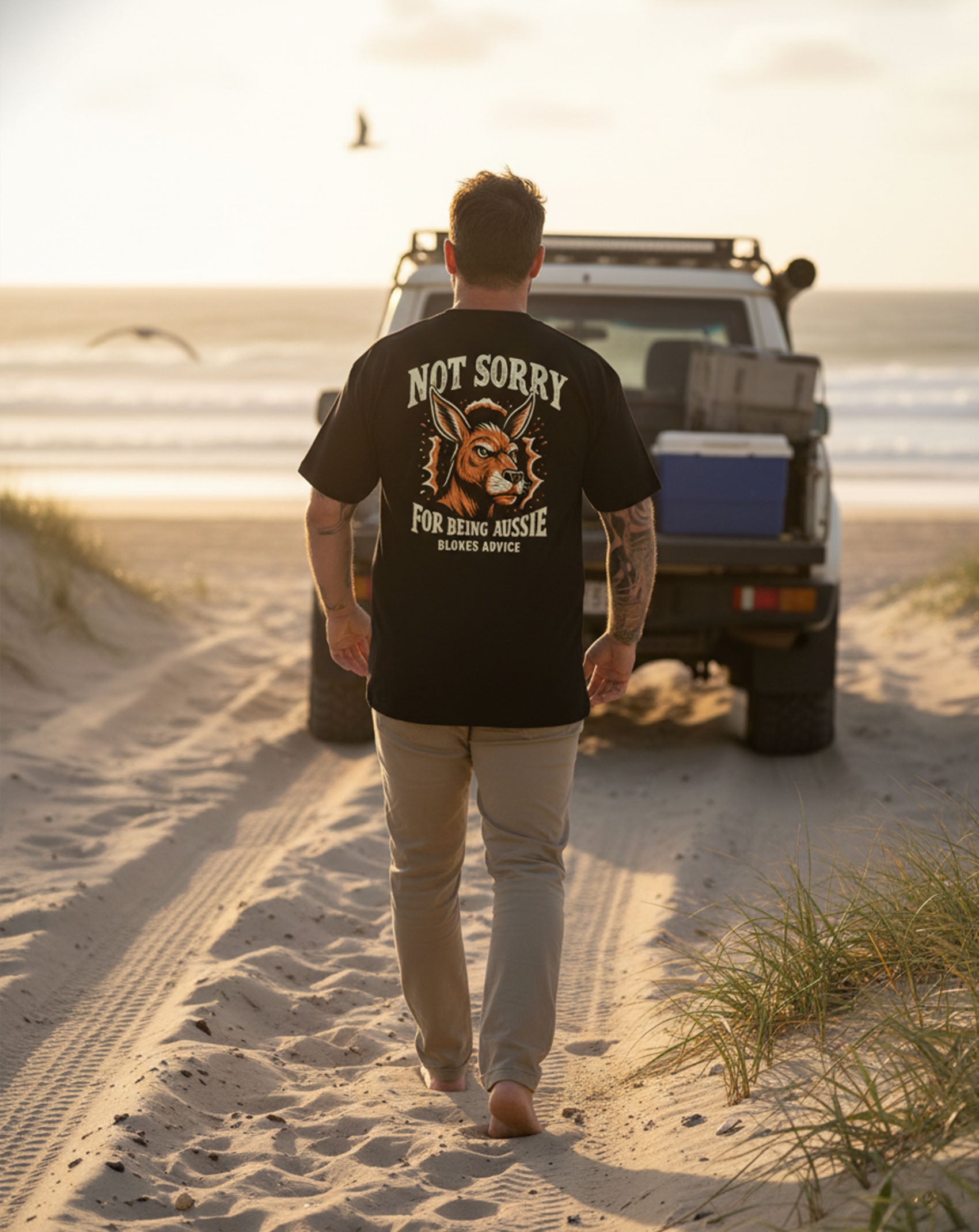 Not Sorry Tee - Black – Blokes Advice