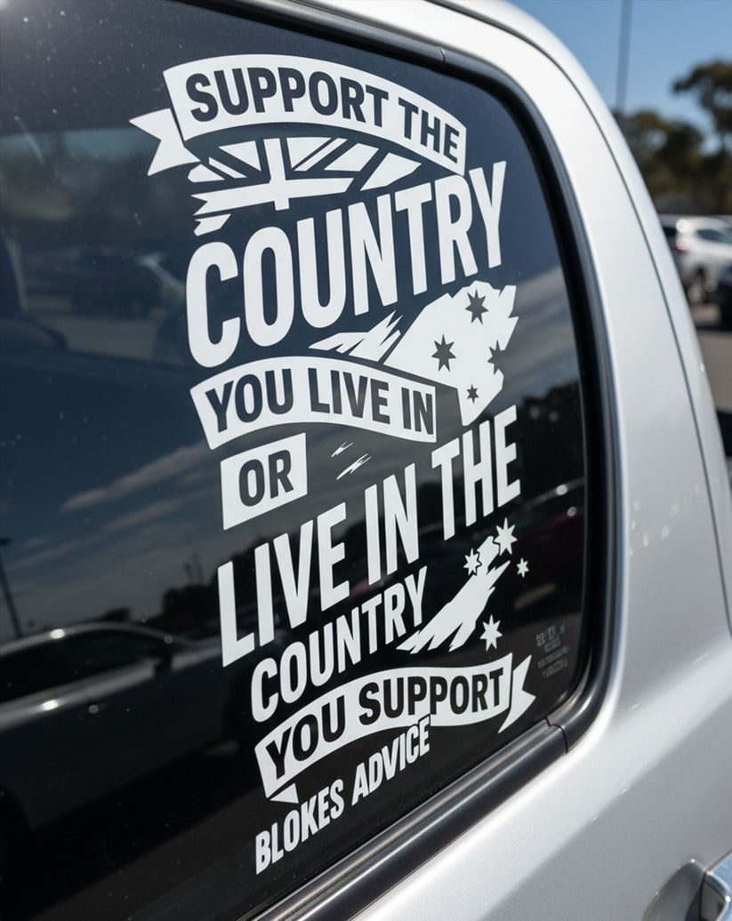 Stand Up Sticker - 300x200mm – Blokes Advice
